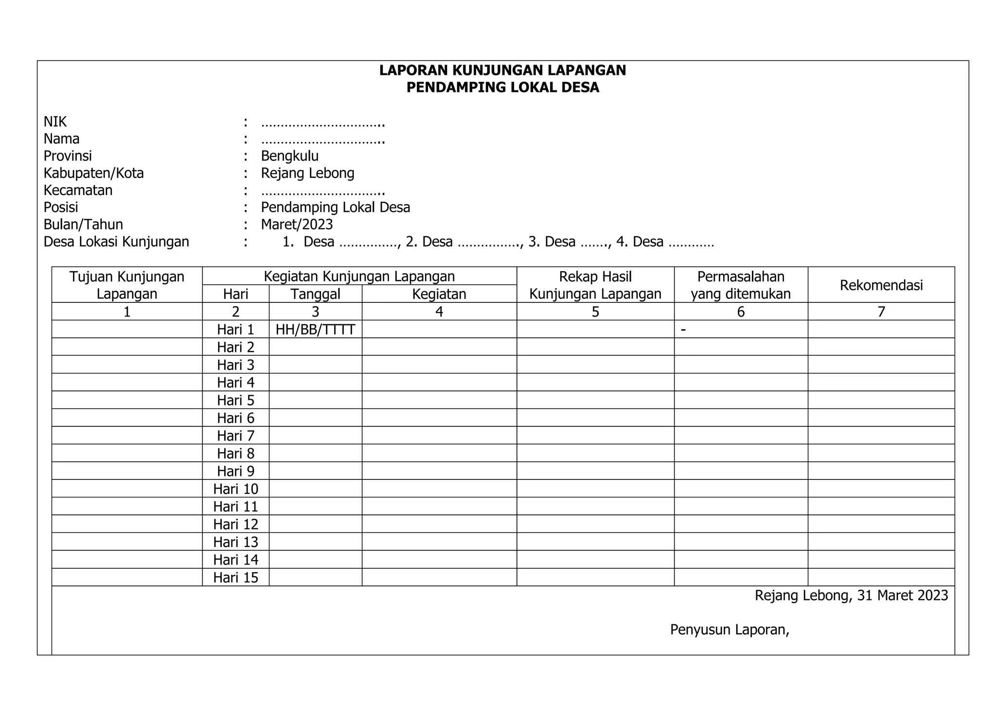 Format Lap Kunjungan lapangan TPP.docx