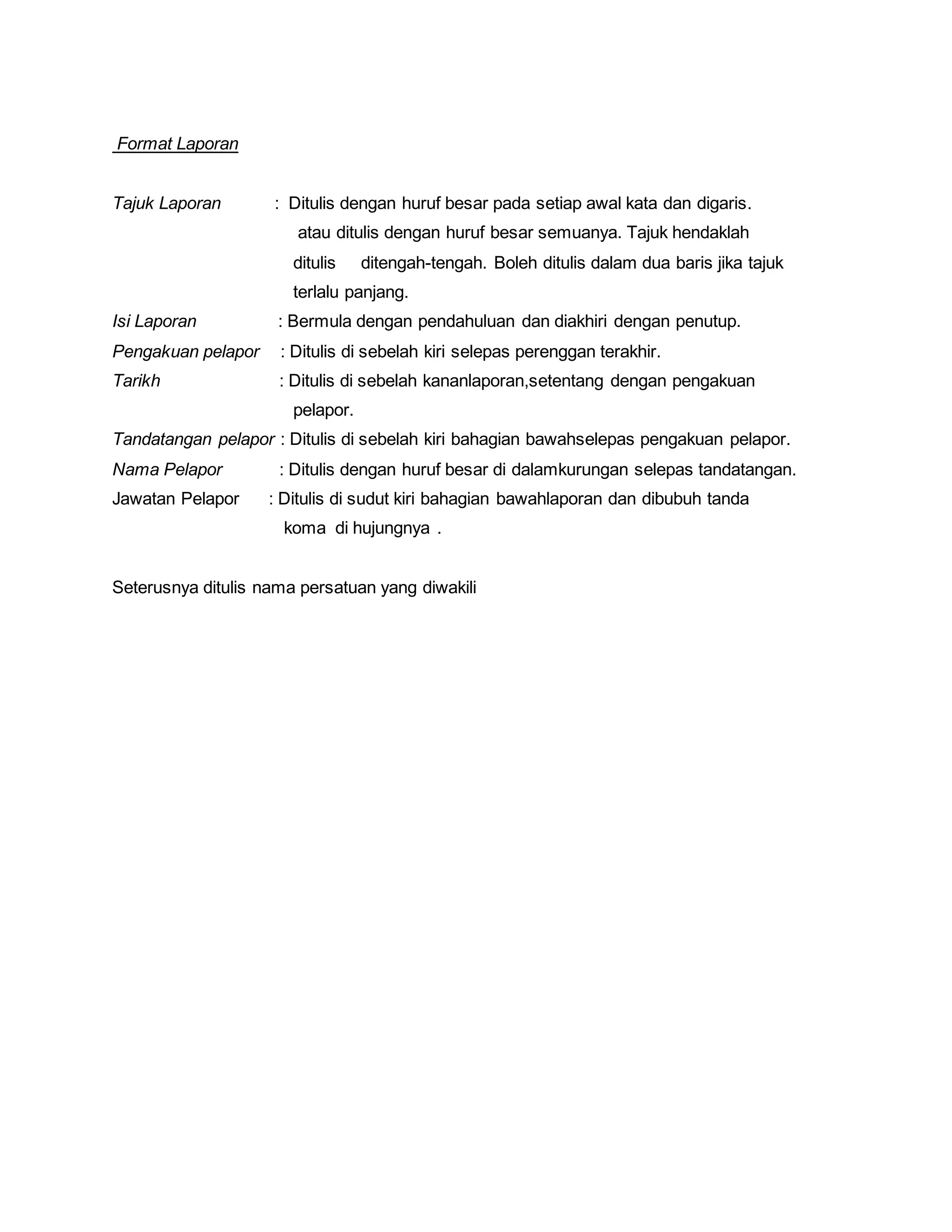 Format laporan 1 | DOCX