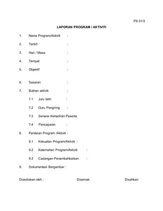 Format laporan | DOCX