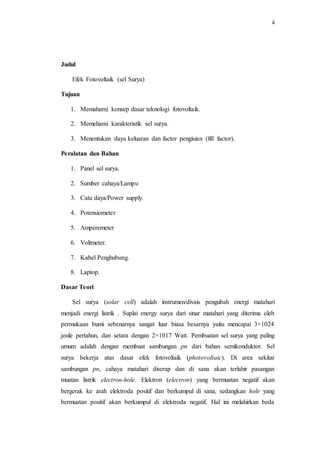 Solar Cell | DOCX