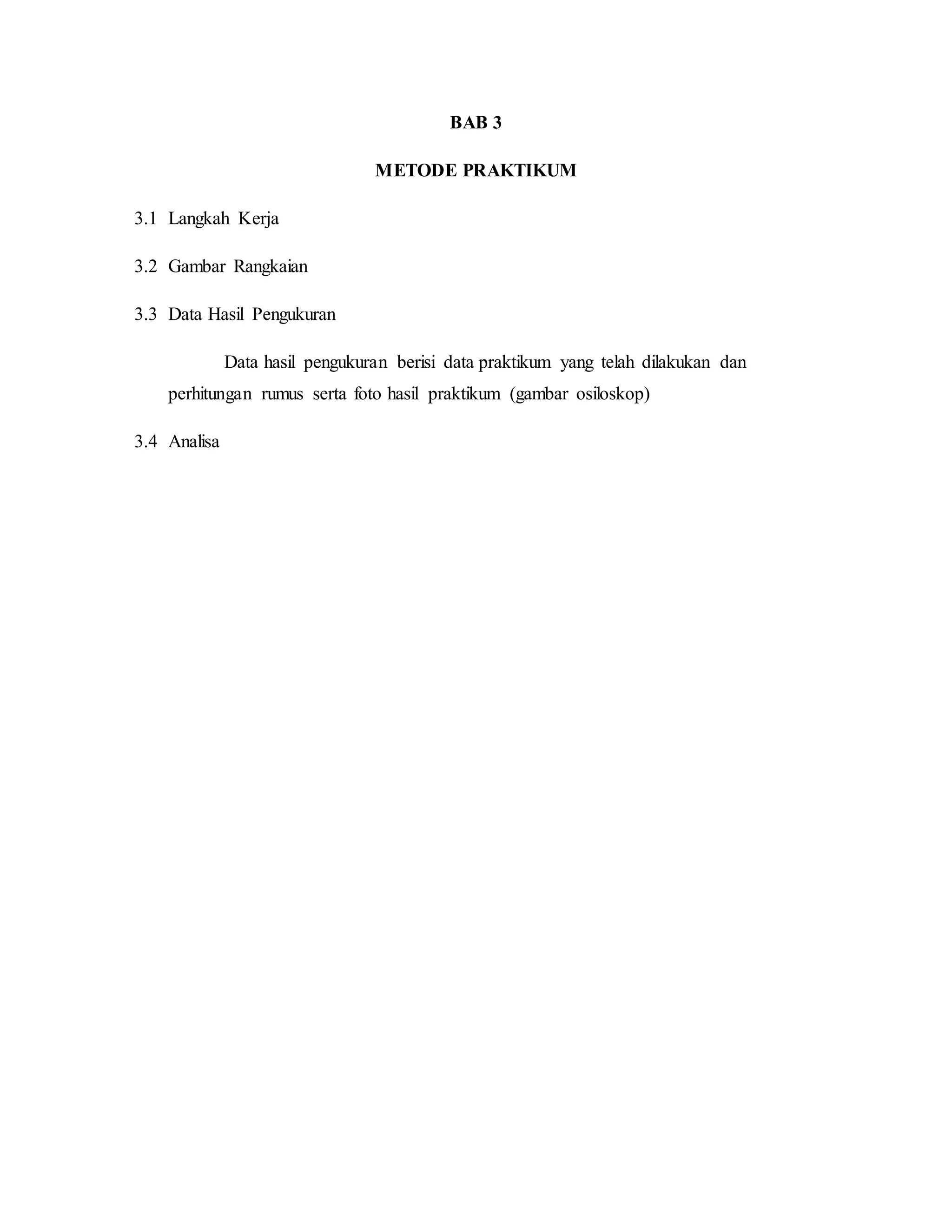 Format laporan elter | DOCX