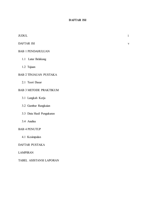 Format laporan elter | PDF