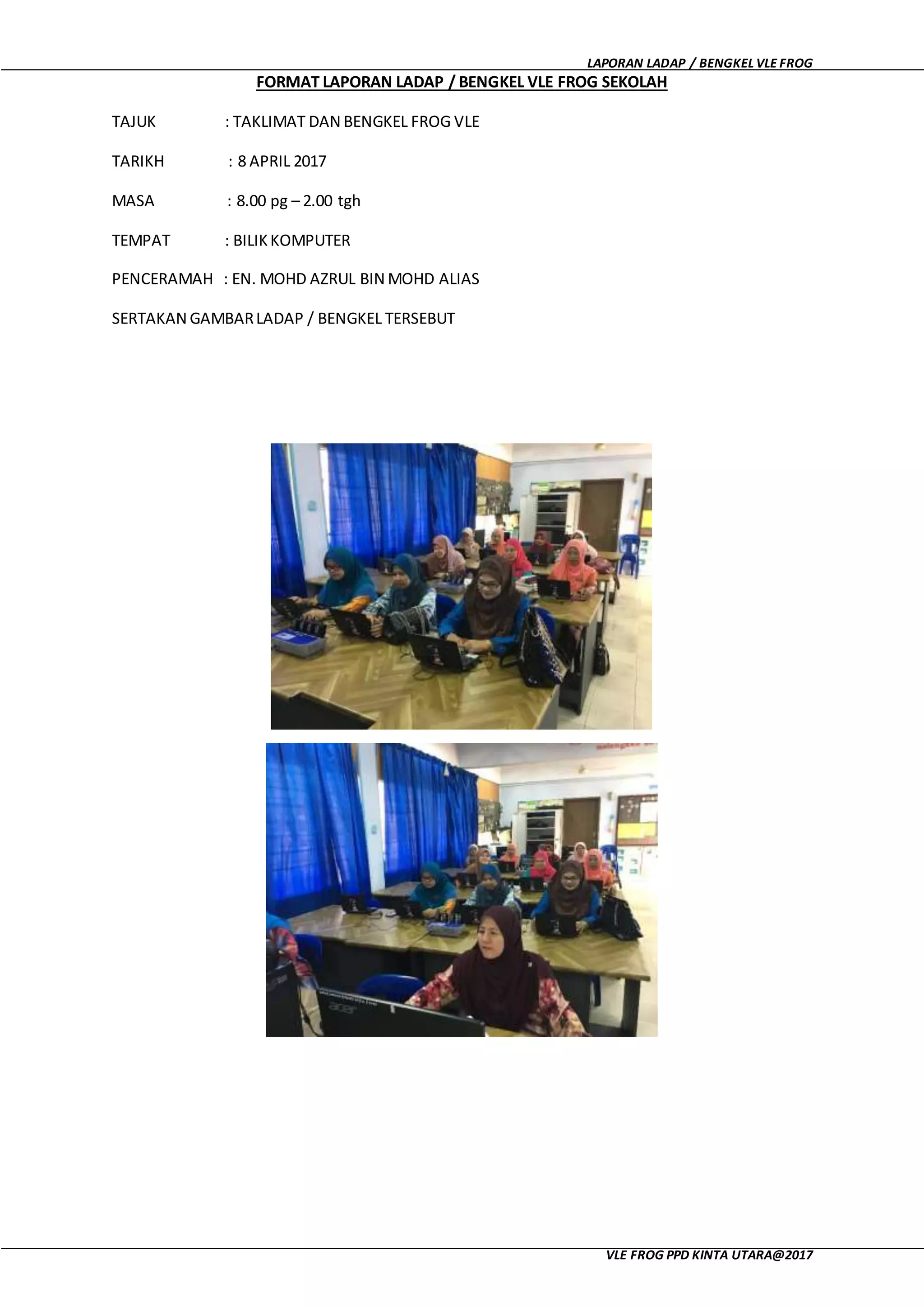 Format laporan ladap | DOCX