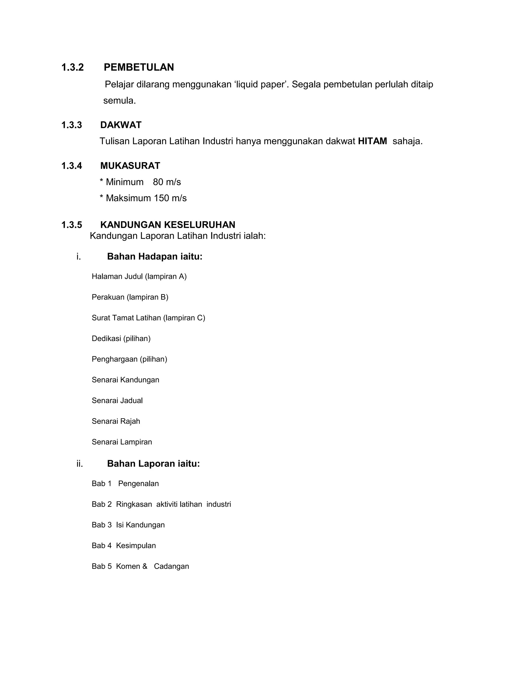 Format laporan lifix | PDF