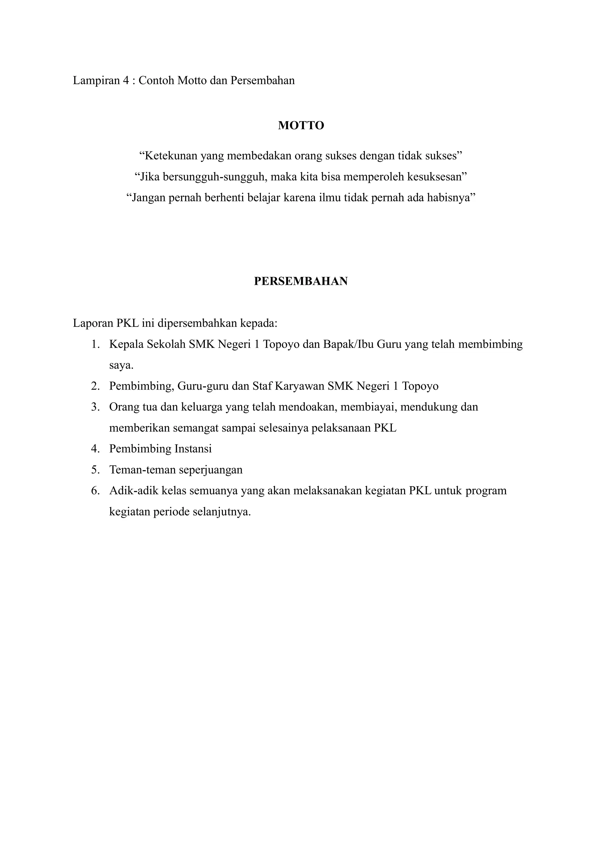 Contoh laporan pkl otomotif smk dan penjelasannya | PDF