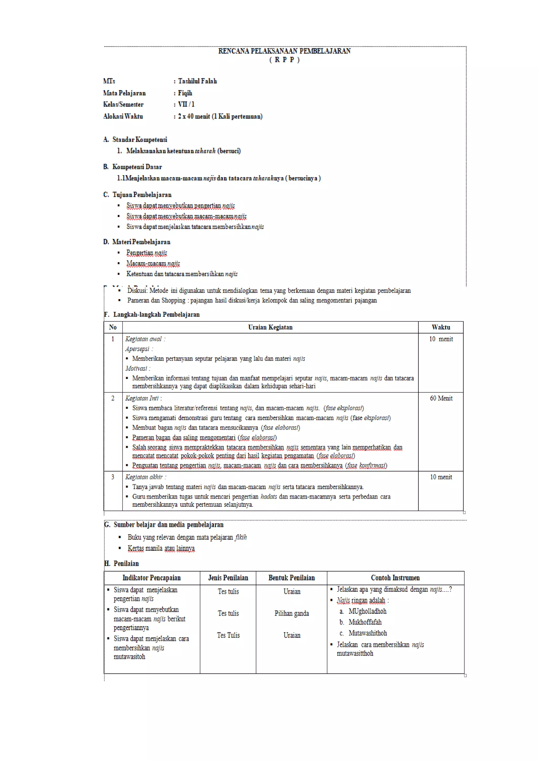 Format laporan ppl m-1 | PDF