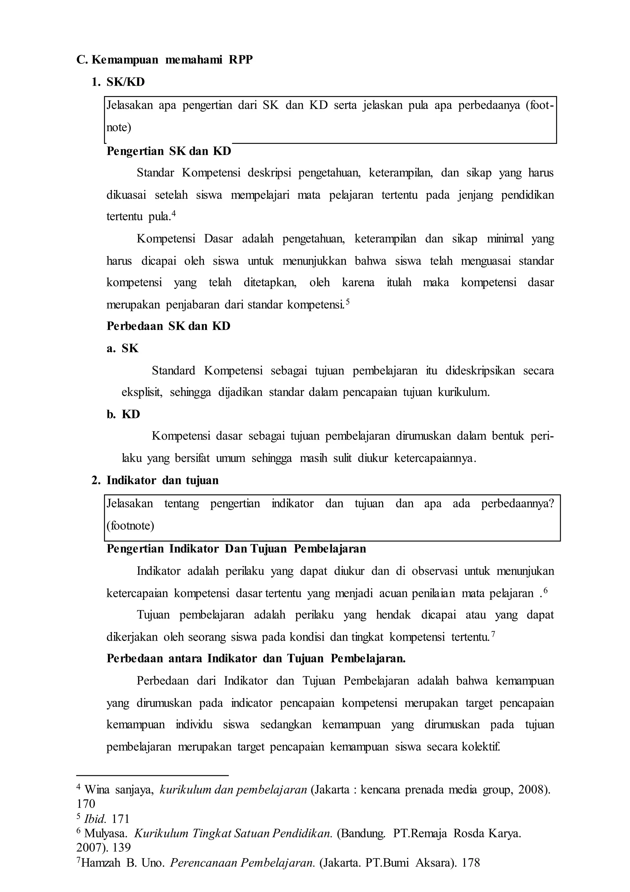 Format laporan ppl m-1 | PDF