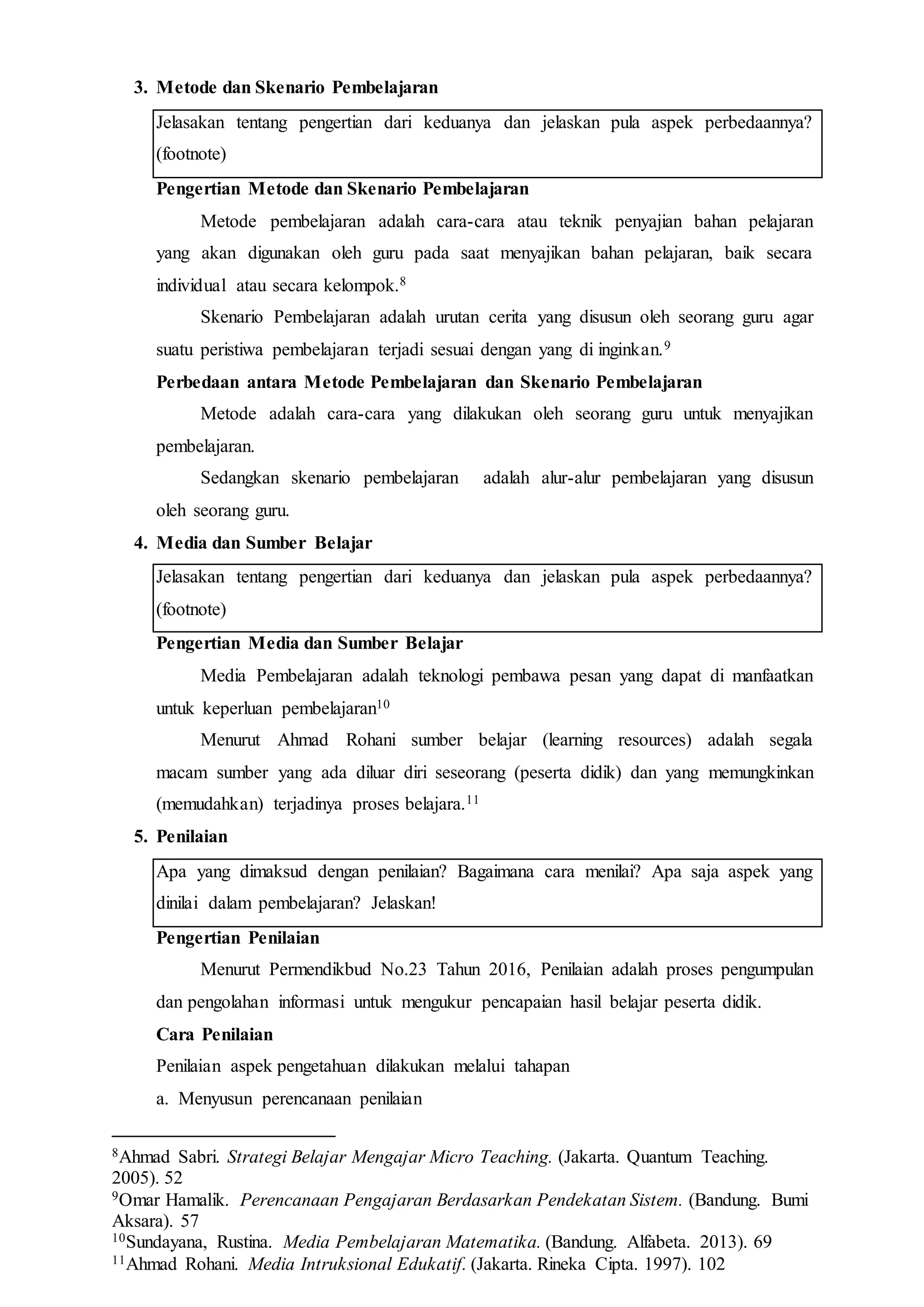 Format laporan ppl m-1 | PDF