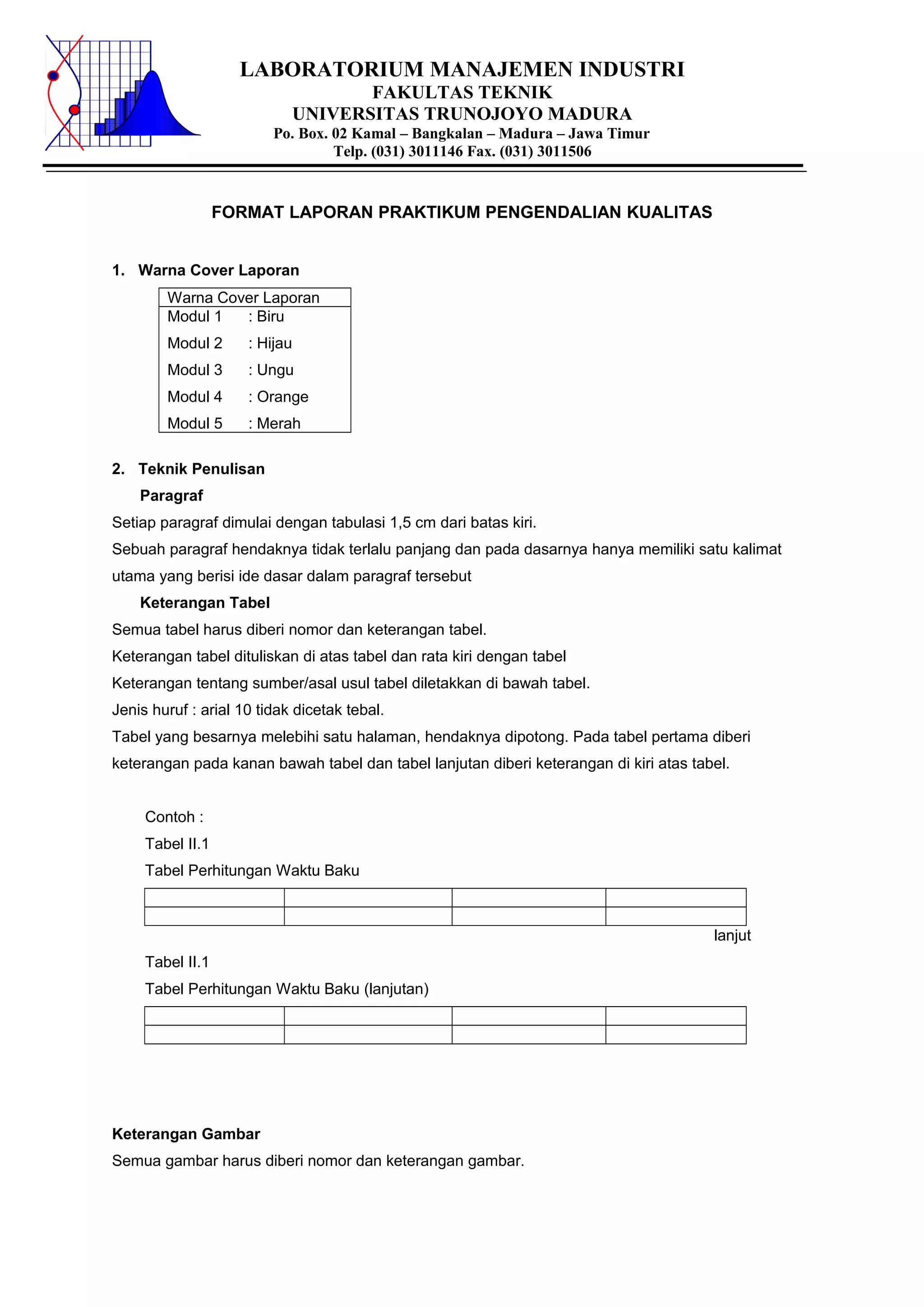 Format laporan praktikum | PDF