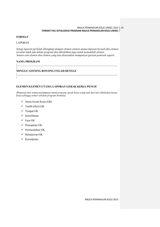 2015, RUJUKAN: FORMAT LENGKAP SETIAUSAHA PROGRAM/ PERSATUAN/KELAB ...