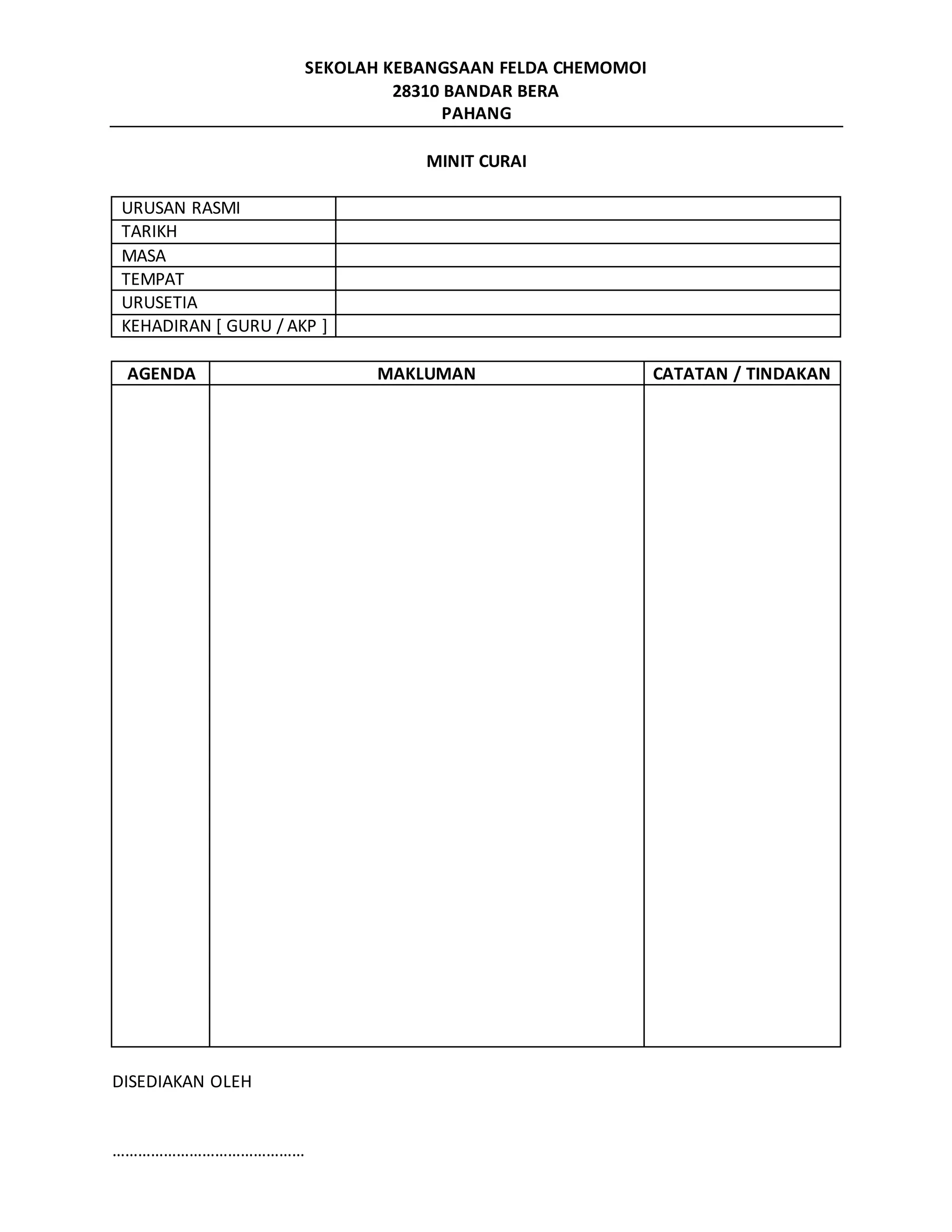 Format minit curai | PDF