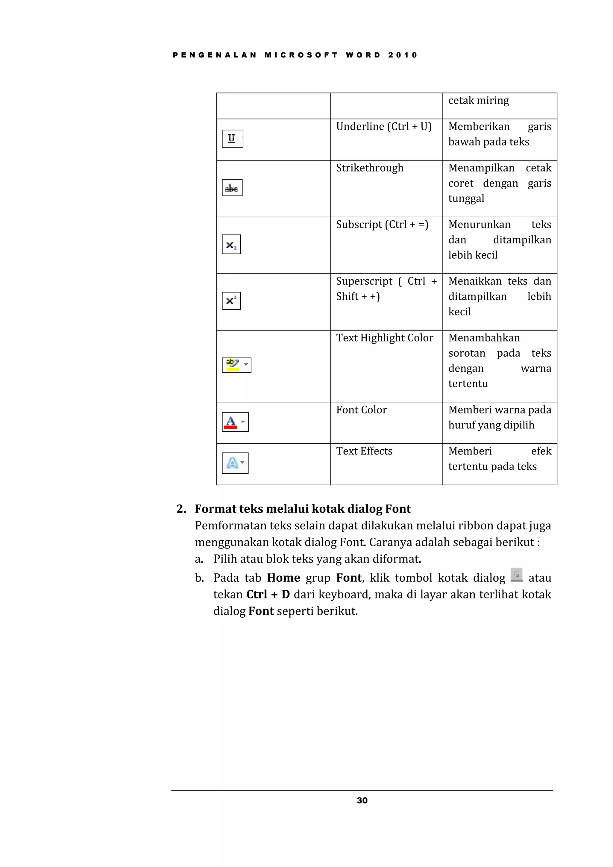 Format modul praktek word 2010 28 feb 2013 edited | PDF