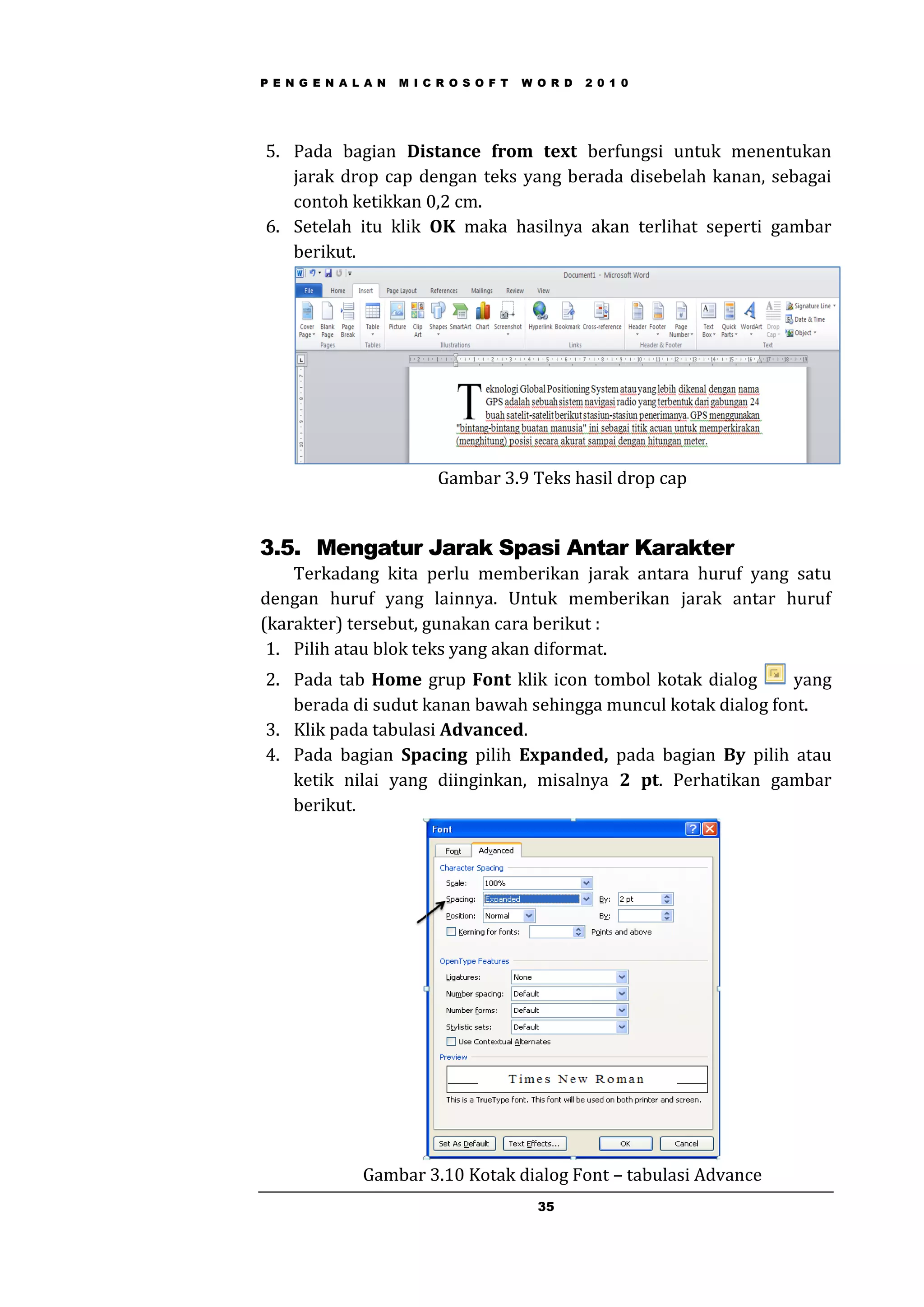 Format modul praktek word 2010 28 feb 2013 edited | PDF
