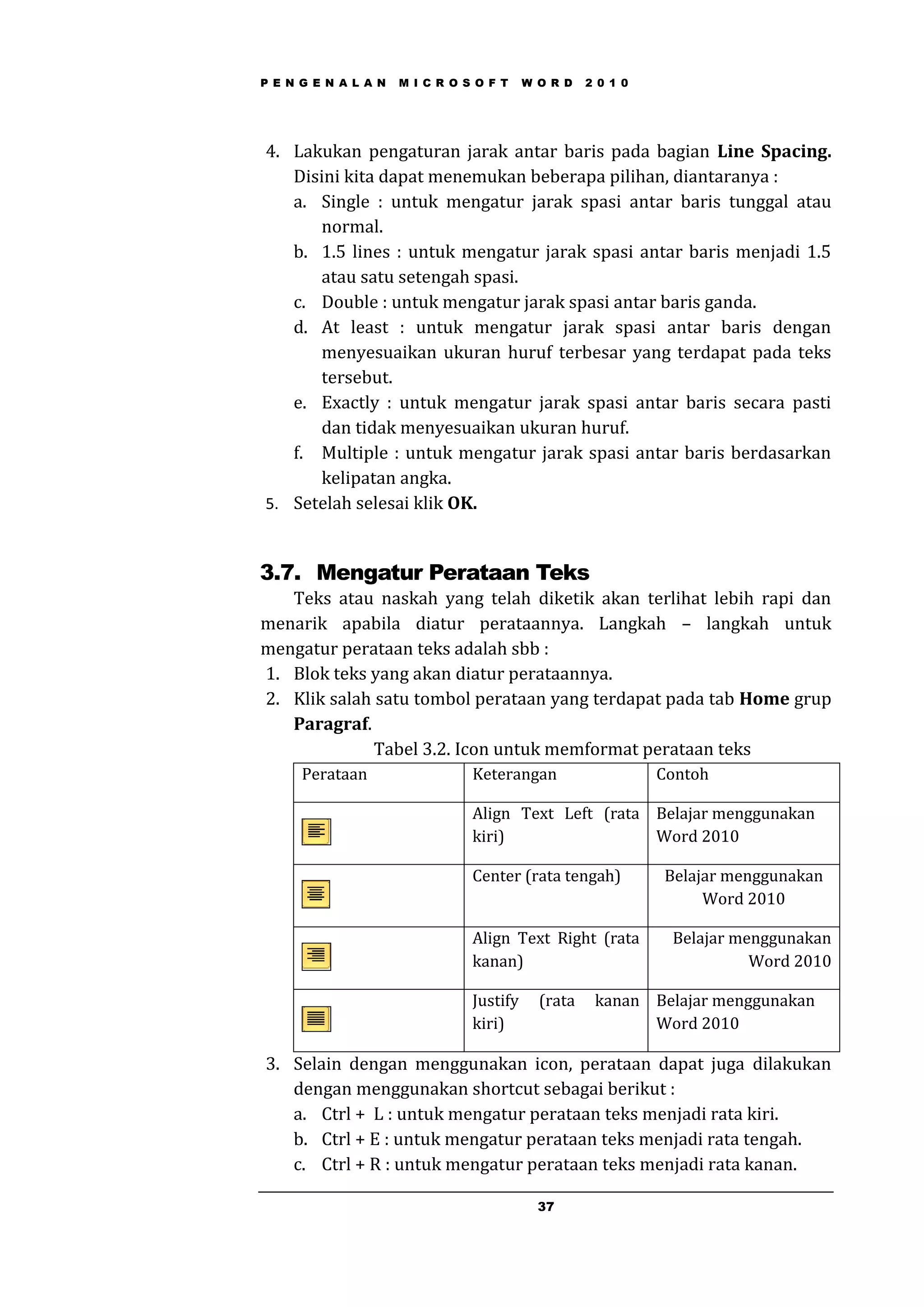 Format modul praktek word 2010 28 feb 2013 edited | PDF