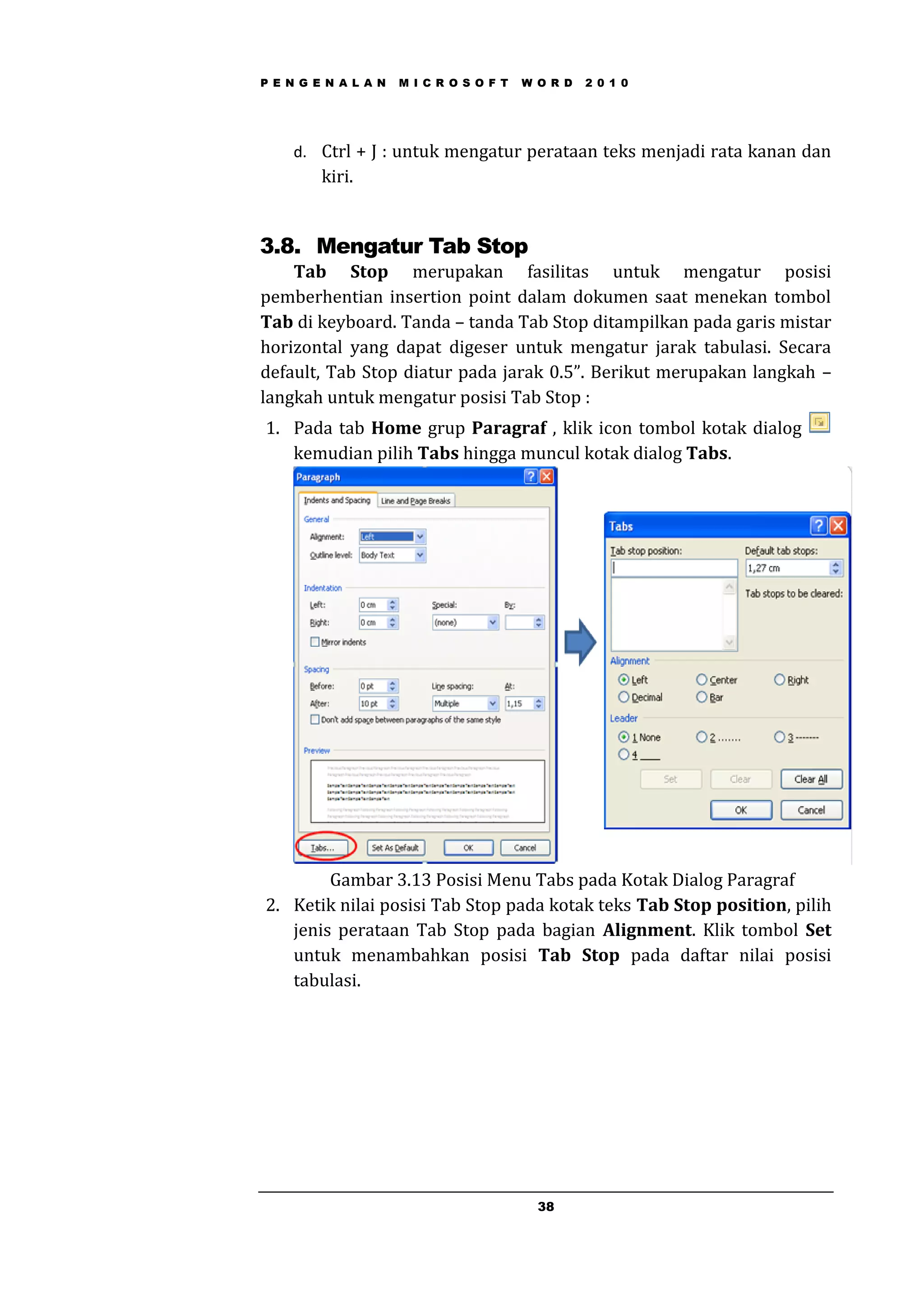 Format modul praktek word 2010 28 feb 2013 edited | PDF