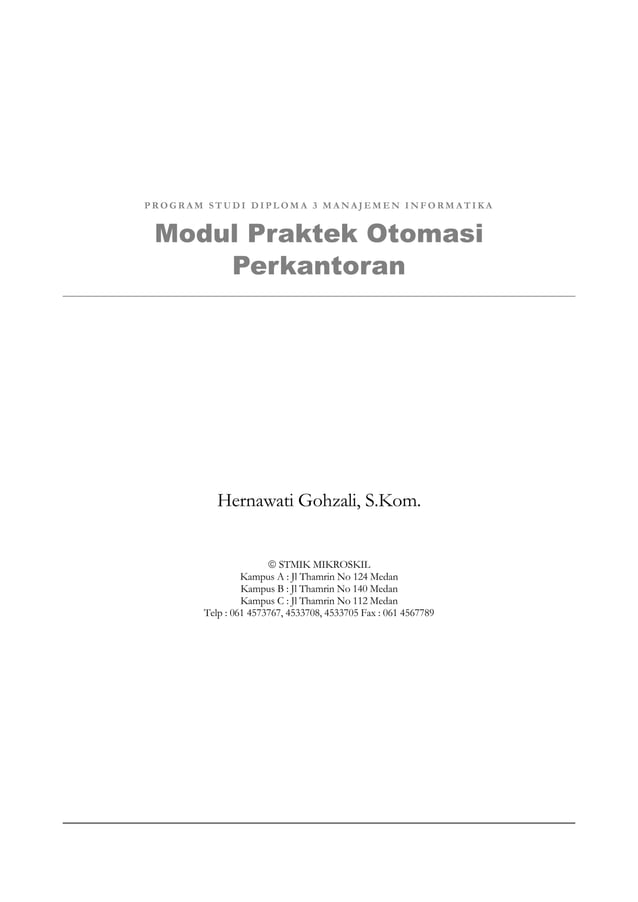 Format modul praktek word 2010 28 feb 2013 edited | PDF