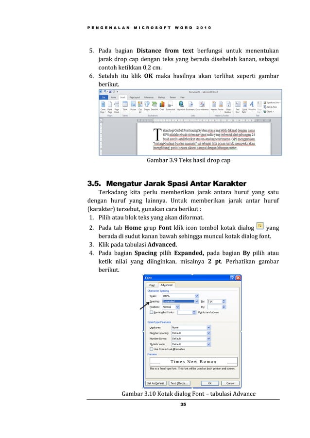 Format modul praktek word 2010 28 feb 2013 edited | PDF