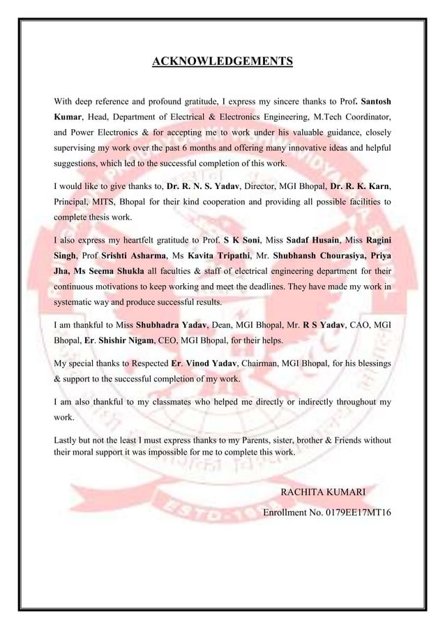 Format mtech synopsis | PDF | Business | Business and Finance