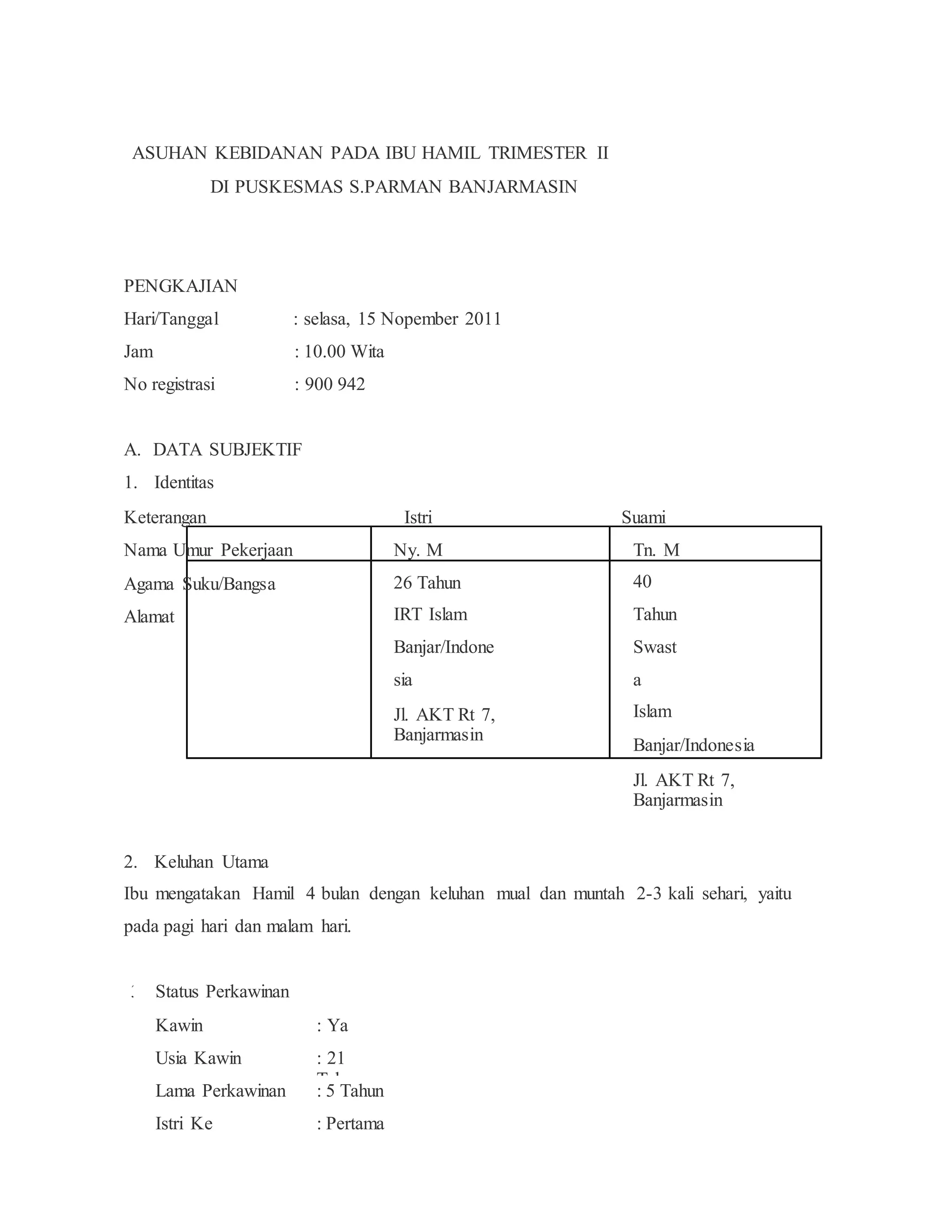 Format n contoh anc | PDF