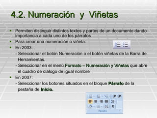 Formato de texto | PPS