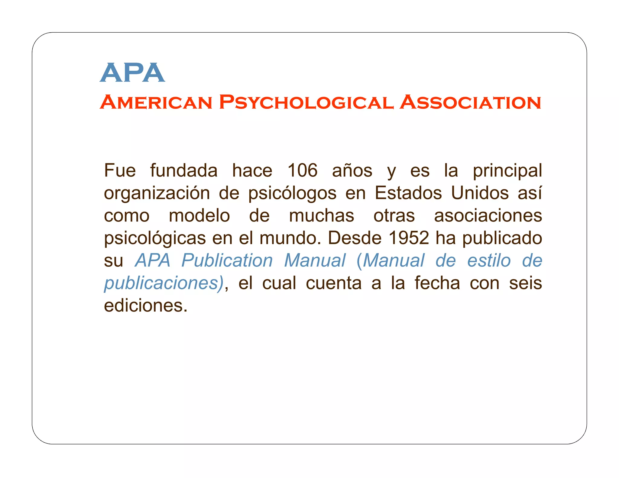 Formato apa para referencias bibliográficas | PDF