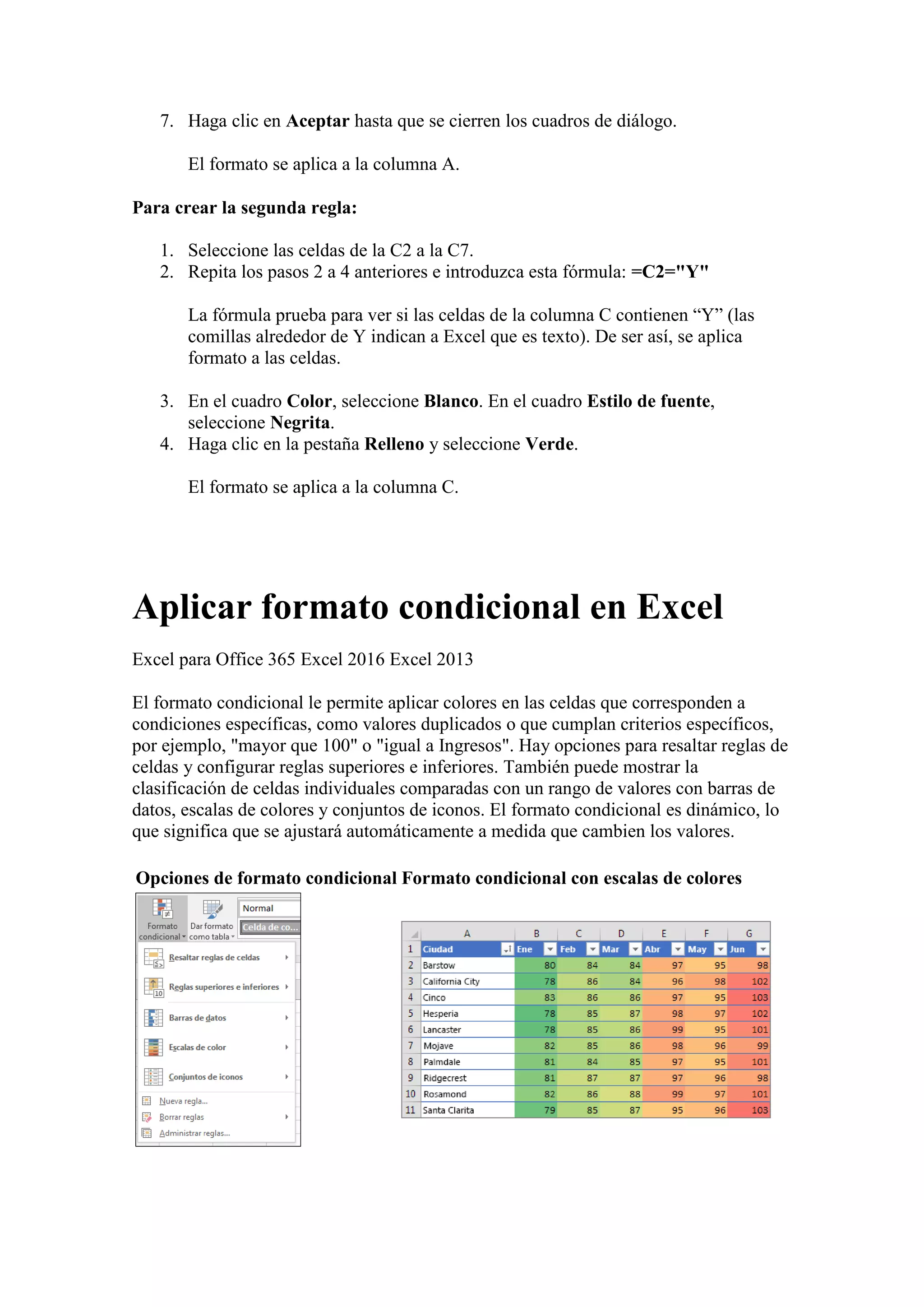 Formato condicional | PDF