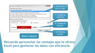Formato condicional en excel 2016 | PPTX