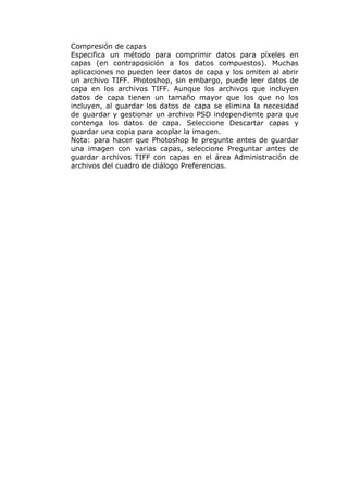 Formato de archivos tiff | PDF