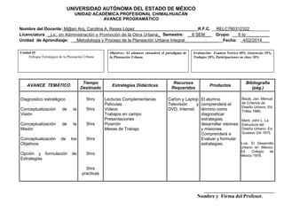 Formato de avance_programatico | PDF