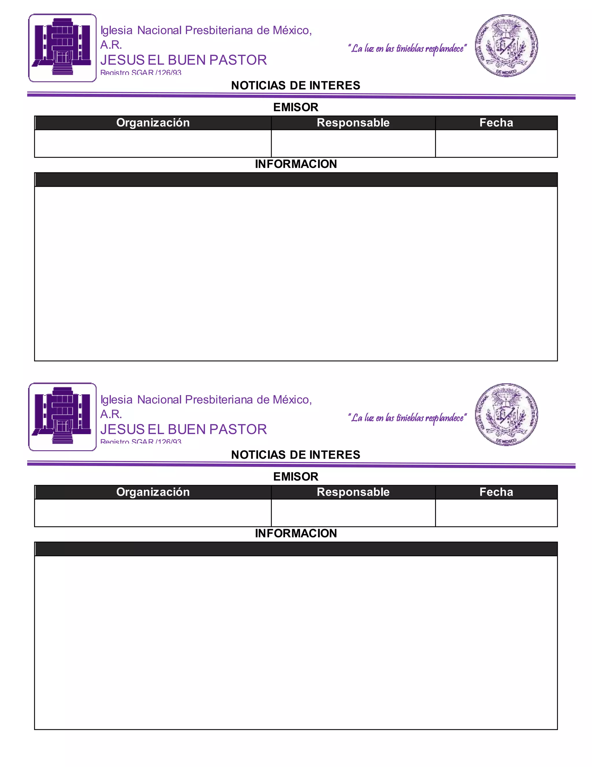 Formato para Avisos | PDF