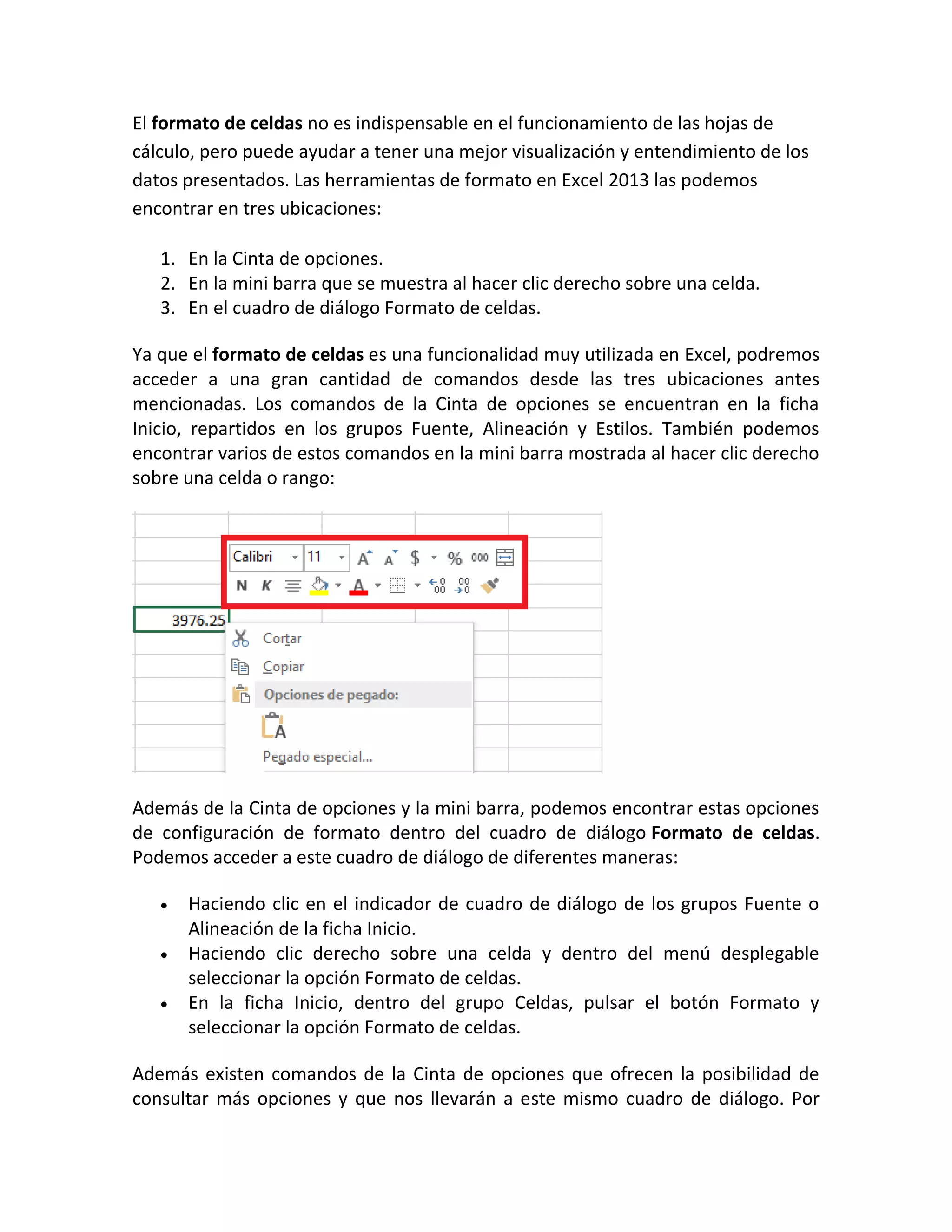 Formato de celdas. | PDF