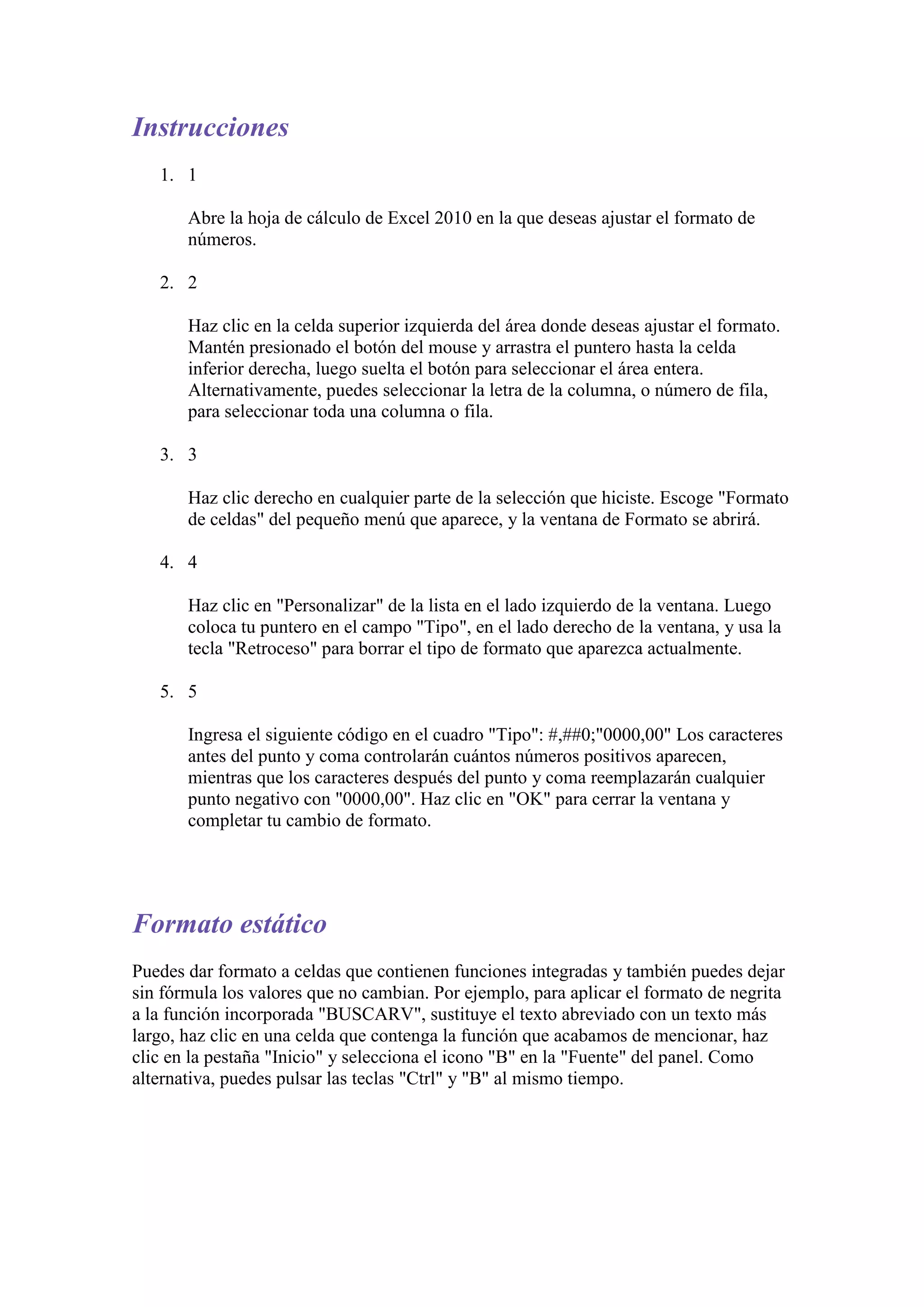 Formato de celdas y funciones | PDF