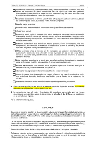 Formato de denuncia | DOC