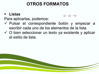 Formato de documentos, uso de plantillas | PDF