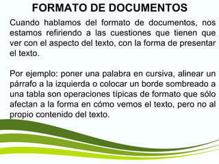 Formato de documentos, uso de plantillas | PDF