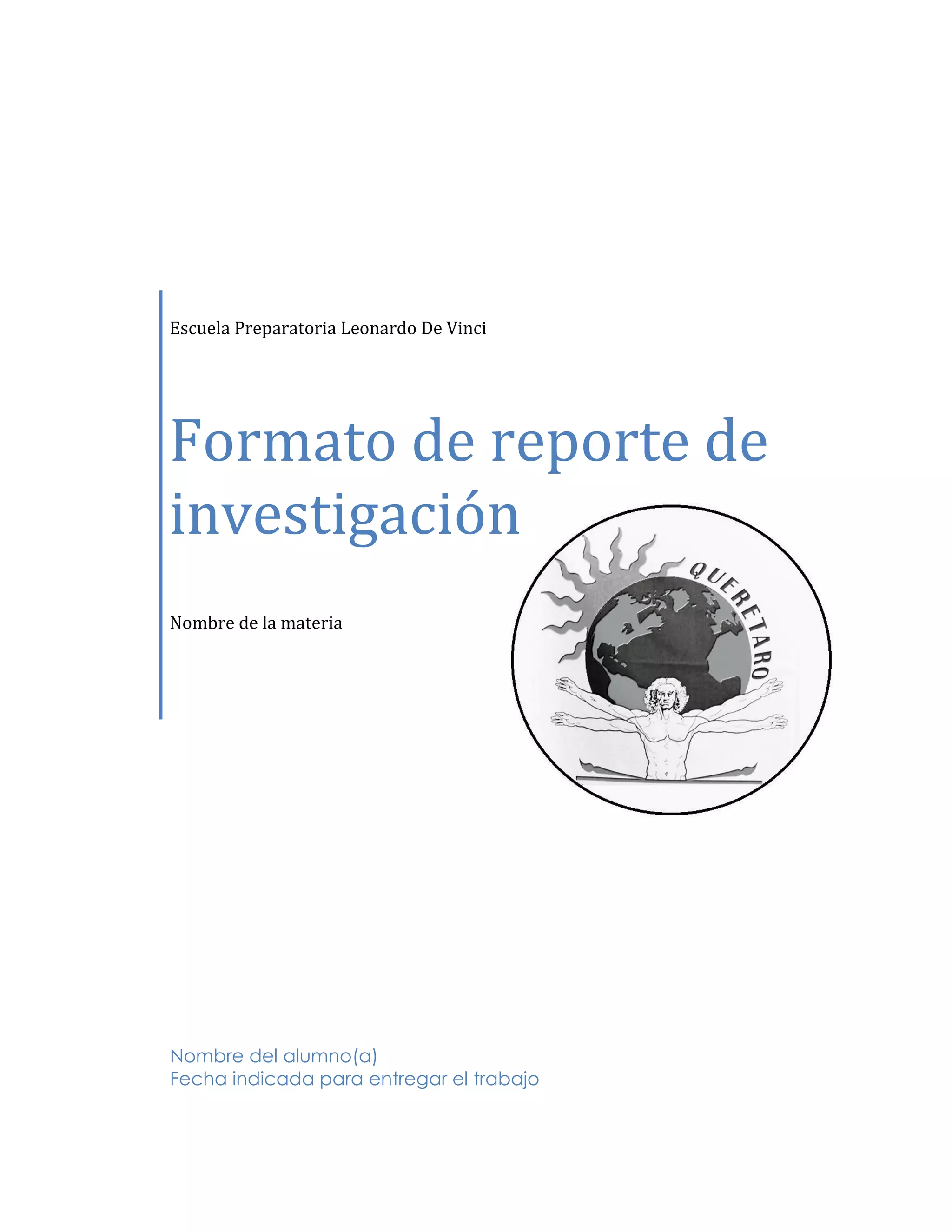Formato de reporte de investigación | PDF