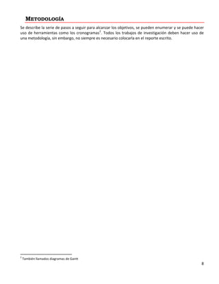 Formato de reporte de investigación | PDF