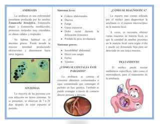 Triptico de la Amibiasis | DOCX