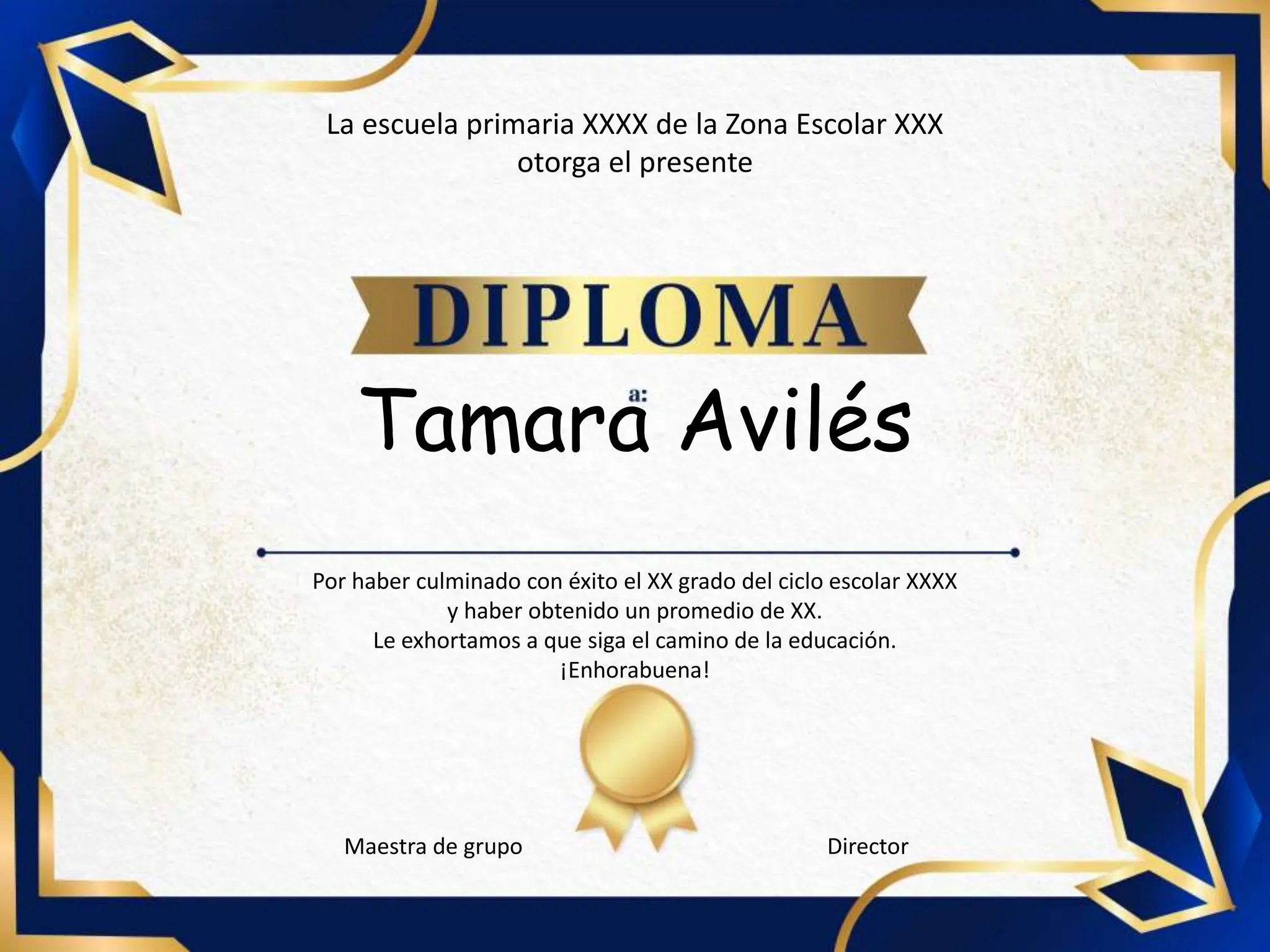 FORMATO DIPLOMAS FORMALES000000000 00(1).pptx | Graduation | Personal ...
