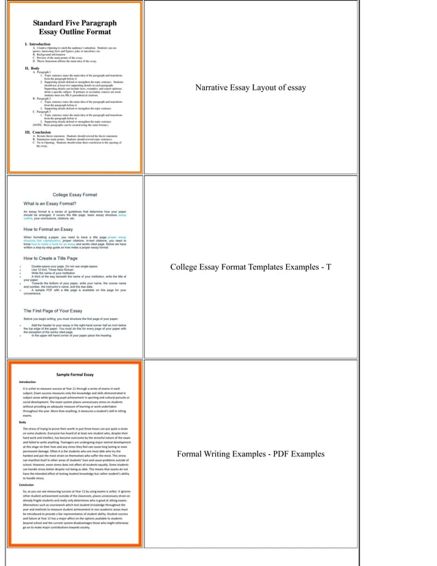 Format Of An Essay Writing | PDF