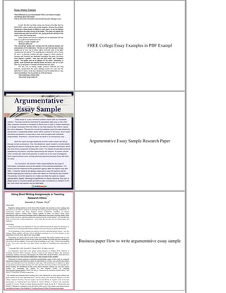 Format Of An Essay Writing | PDF