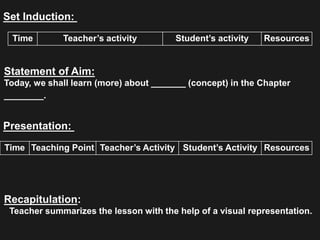 Format of a Science Lesson Plan Revised | PPTX | Educational Assessment ...