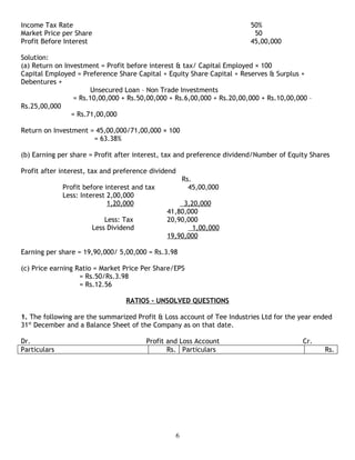 Format of bs | DOC | Stocks and Bonds | Personal Investing
