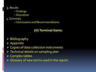 Format of research report | PPTX