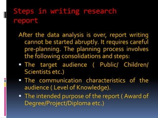 Format of research report | PPTX