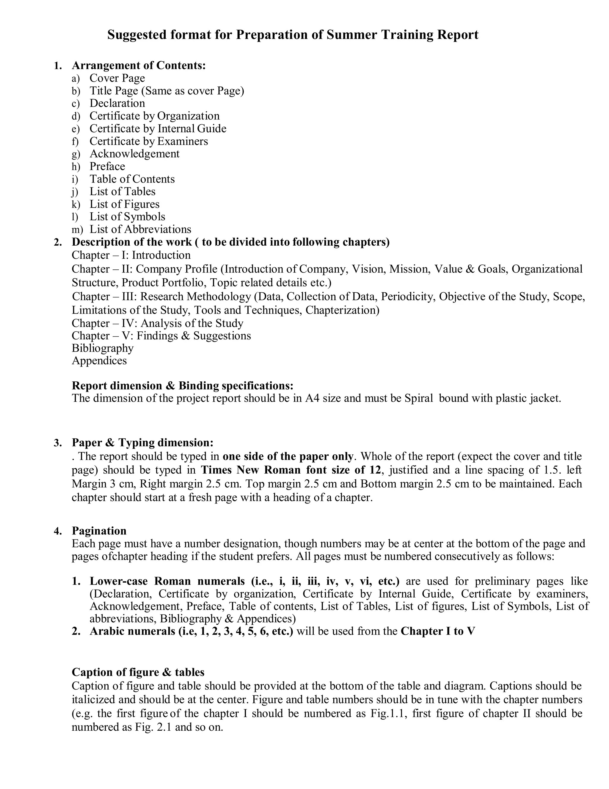 Format of Summer Training Report BBA pdf.pdf