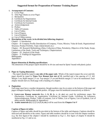 Format of Summer Training Report BBA pdf.pdf