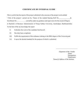 Format of Summer Training Report BBA pdf.pdf