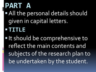 Format of synopsis | PPT