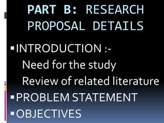 Format of synopsis | PPT